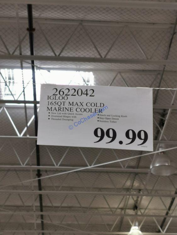 Igloo165QT Max Cold Marine Cooler – Costco Chaser