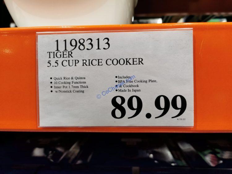 Costco-1198313-Tiger-5.5Cup-Rice-Cooker-Warmer-tag – Costco Chaser