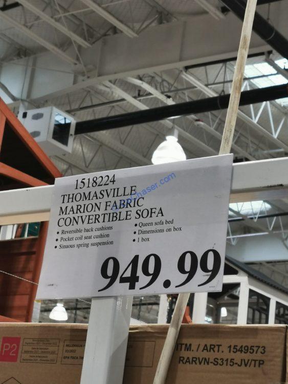 Costco-1518224-Thomasville-Marion-Fabric-Convertible-Sofa-tag – Costco ...