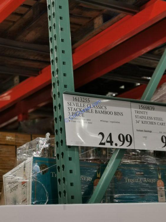 Costco-1613255-Seville-Classics-Stackable-Bamboo-Bin-Organizer-Set-tag ...