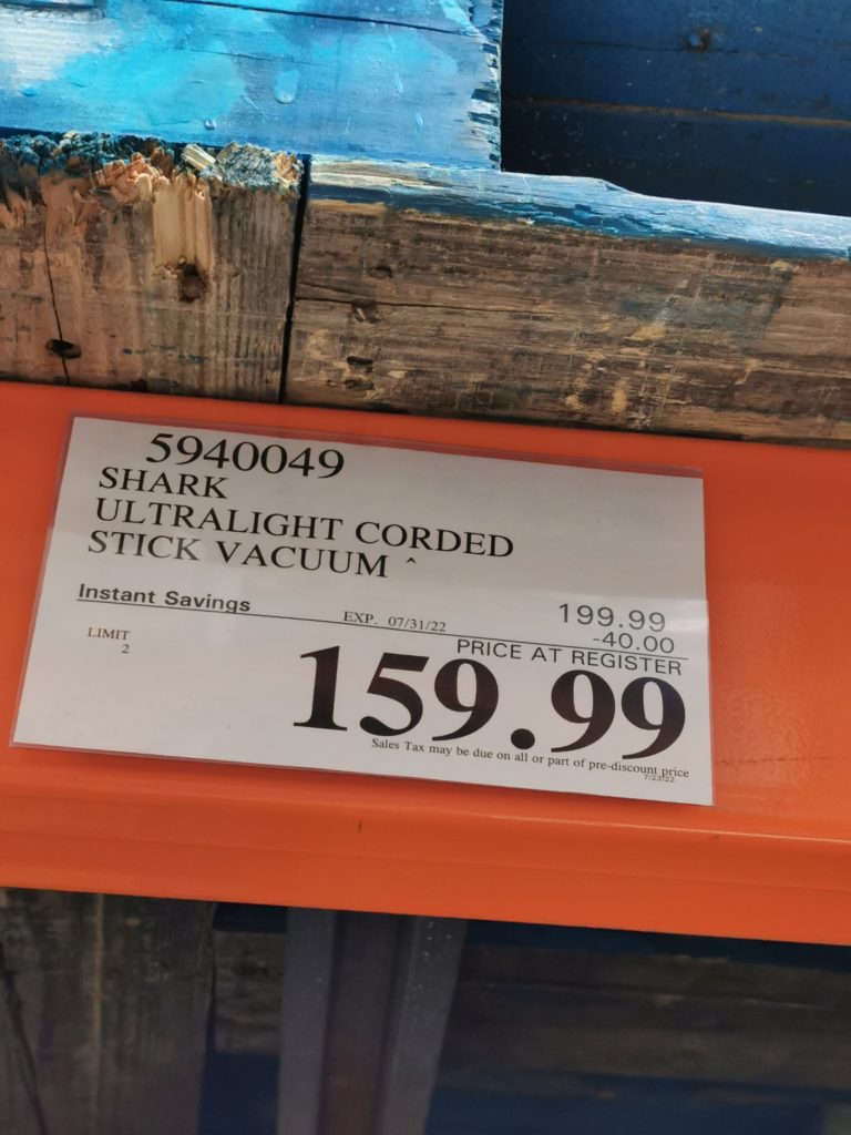 Shark Performance UltraLight Corded Stick Vacuum, Model#UV580 ...