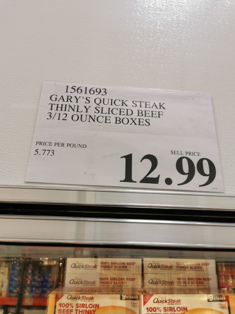 Costco-1561693-Garys-Quick-Steak-Thinly-Sliced-Beef-tag – CostcoChaser