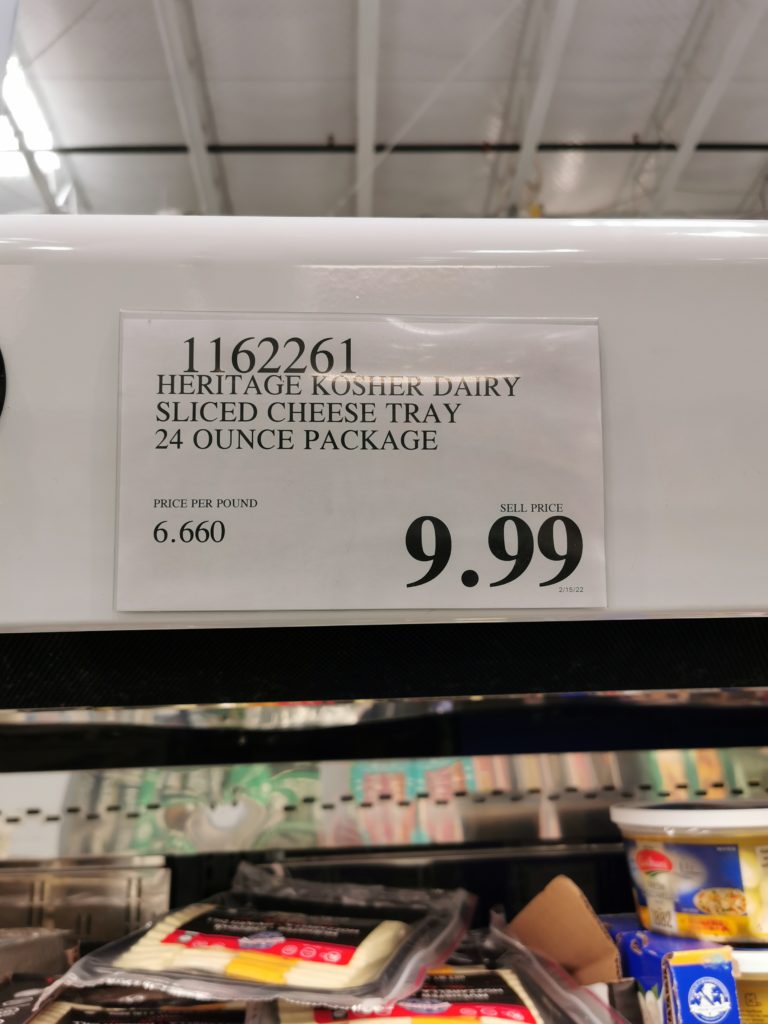 Costco-1162261-Heritage-Kosher-Dairy-Sliced-Cheese-tag – CostcoChaser