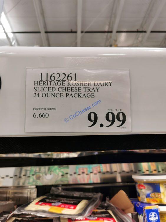 Costco-1162261-Heritage-Kosher-Dairy-Sliced-Cheese-tag – Costco Chaser