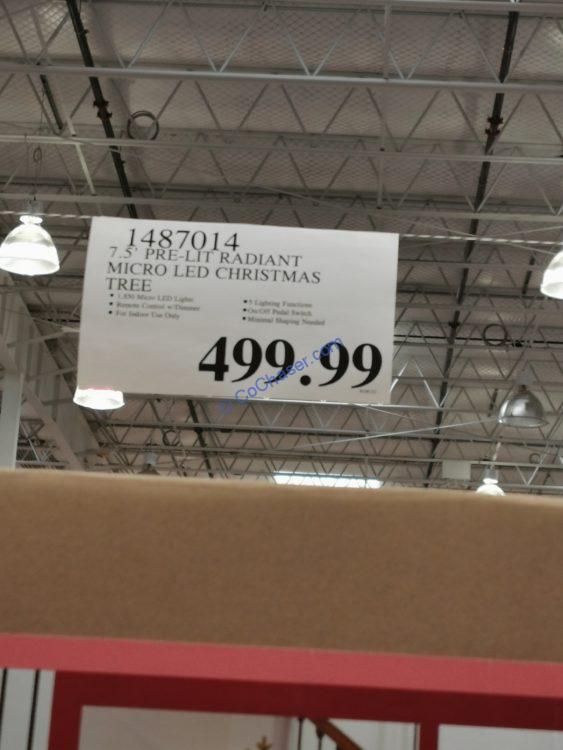 7.5′ Pre-Lit Radiant Micro LED Artificial Christmas Tree – CostcoChaser