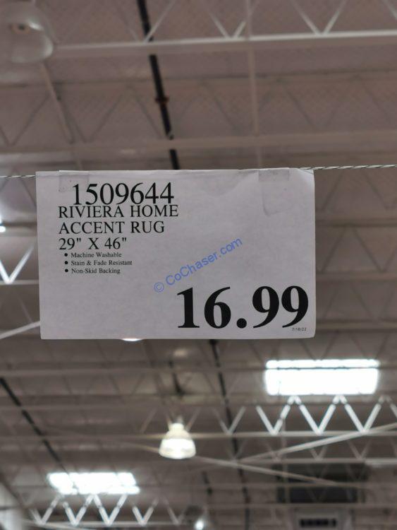 Costco-1509644-Riviera-Home-Accent-Rug-tag – Costco Chaser