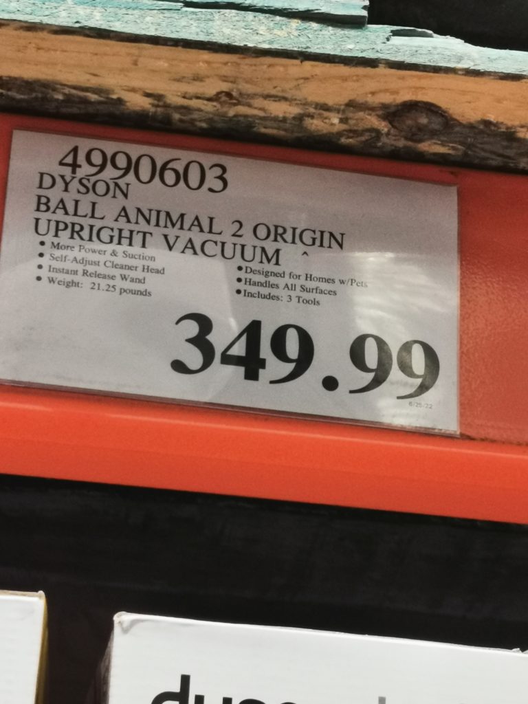 Costco-4990603-Dyson-Ball-Animal-2-Origin-Upright-Vacuum-Cleaner-tag ...