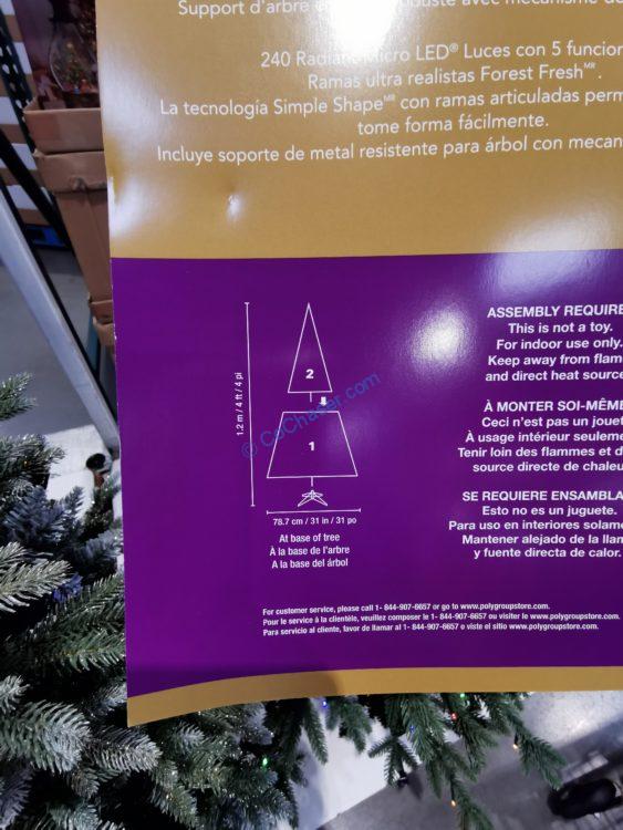 4′ Pre-Lit Radiant Micro LED Christmas Tree – CostcoChaser