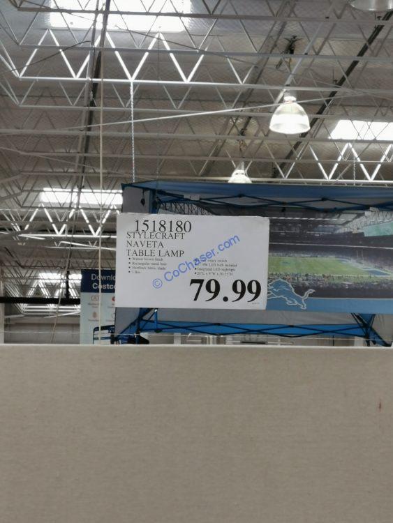 Costco-1518180-StyleCraft-Naveta-Table-Lamp-tag – Costco Chaser