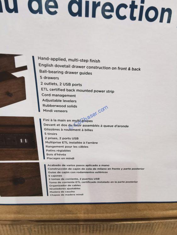 Foremost Home Windview 60” Writing Desk – CostcoChaser