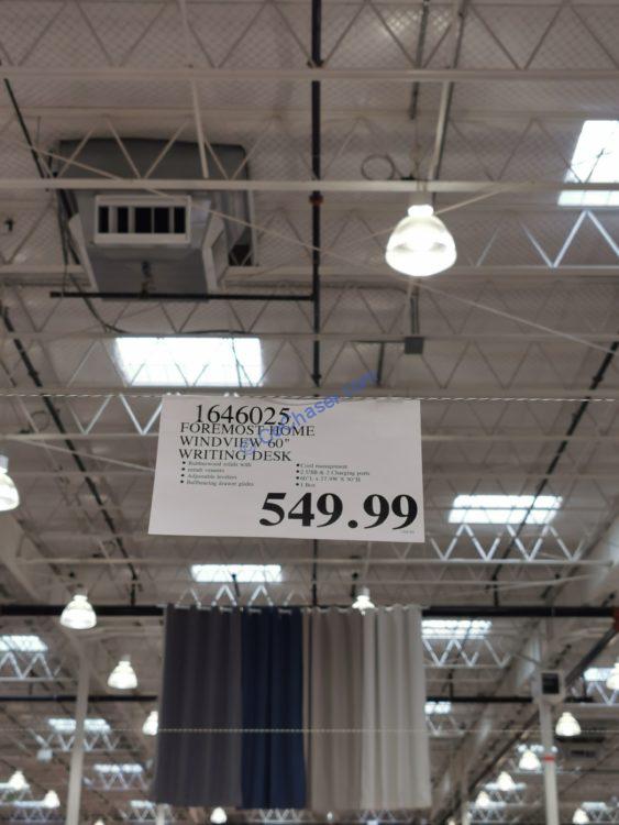 Foremost Home Windview 60” Writing Desk – CostcoChaser