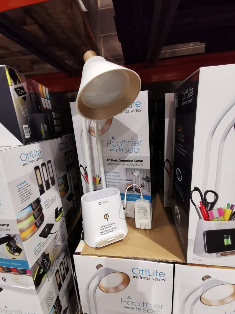 Ottlite Wireless Charging Desk Lamp with Storage – CostcoChaser