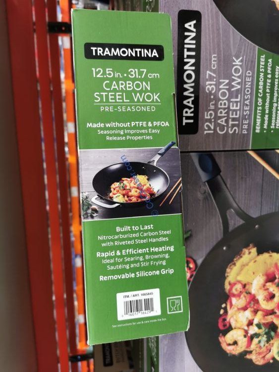 Tramontina Carbon 12.5” Steel Wok – CostcoChaser