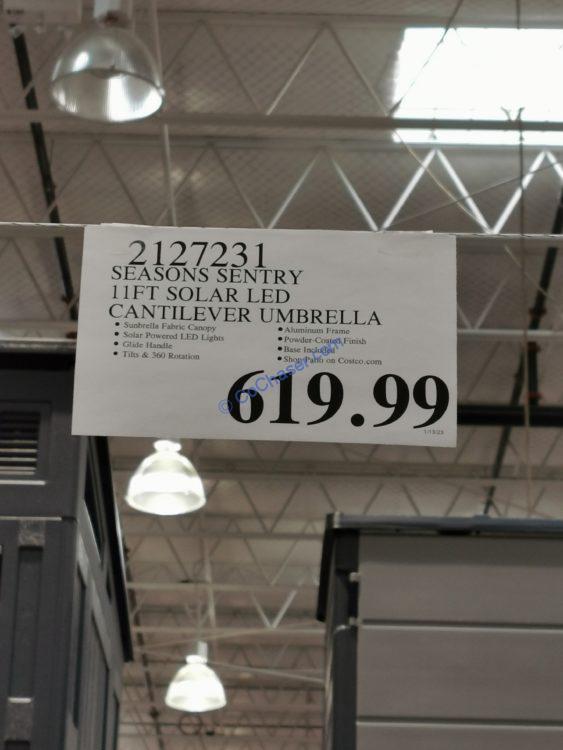 Costco-2327231-Seasons-Sentry-11FT-Solar-LED-Cantilever-Umbrella-tag ...