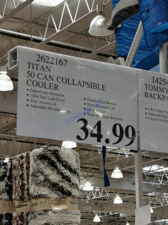 Costco-2622167-Titan-50-Can-Collapsible-Cooler-tag – Costco Chaser