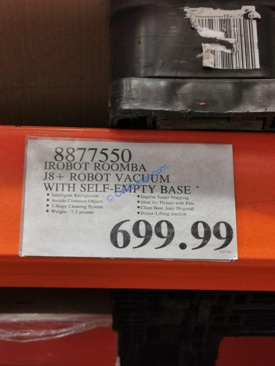 iRobot Roomba j8+ (8550) Robot Vacuum with Self-Empty Base, Model ...