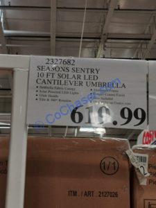 Seasons Sentry 10FT Solar LED Cantilever Umbrella – Costco Chaser