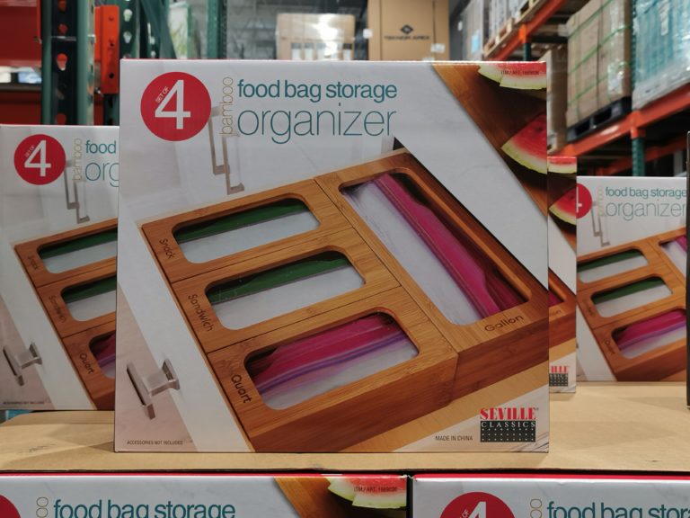 Seville Classics Bamboo Food Bag Storage Organizer, Set of 4 – CostcoChaser