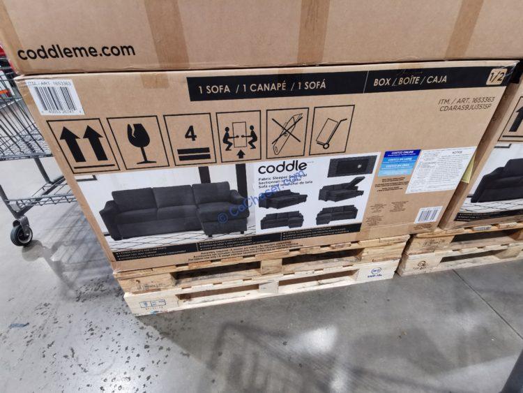 Coddle Aria Fabric Sleeper Sectional – CostcoChaser