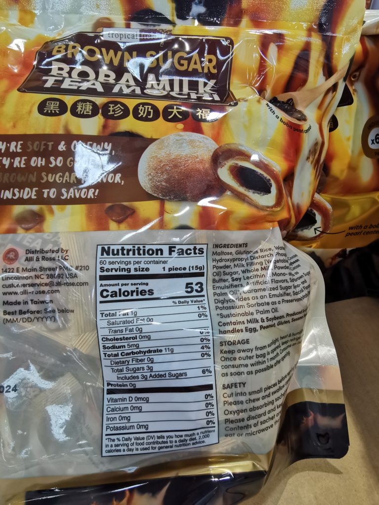 Costco-1595766-Tropical-Fields-Brown-Sugar-Boba-Mochi-chart – CostcoChaser