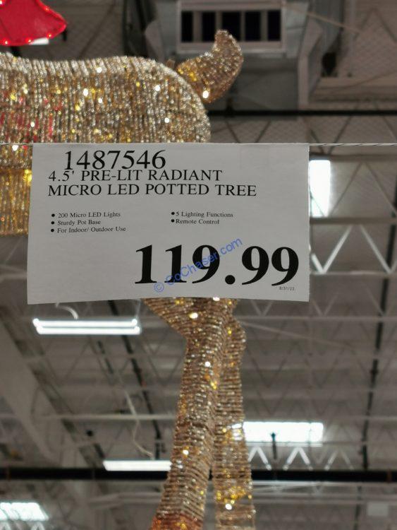 4.5′ Pre-Lit Potted Tree – CostcoChaser