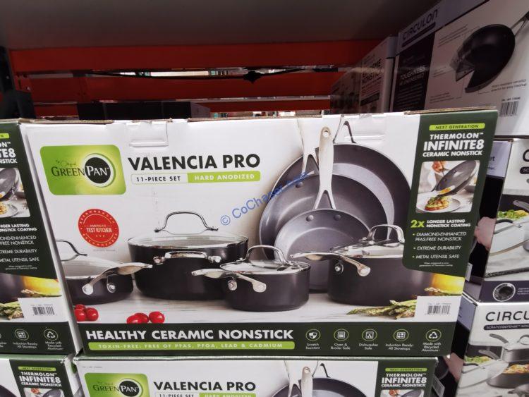 GreenPan Valencia Pro Ceramic 11-piece Cookware Set – Costco Chaser