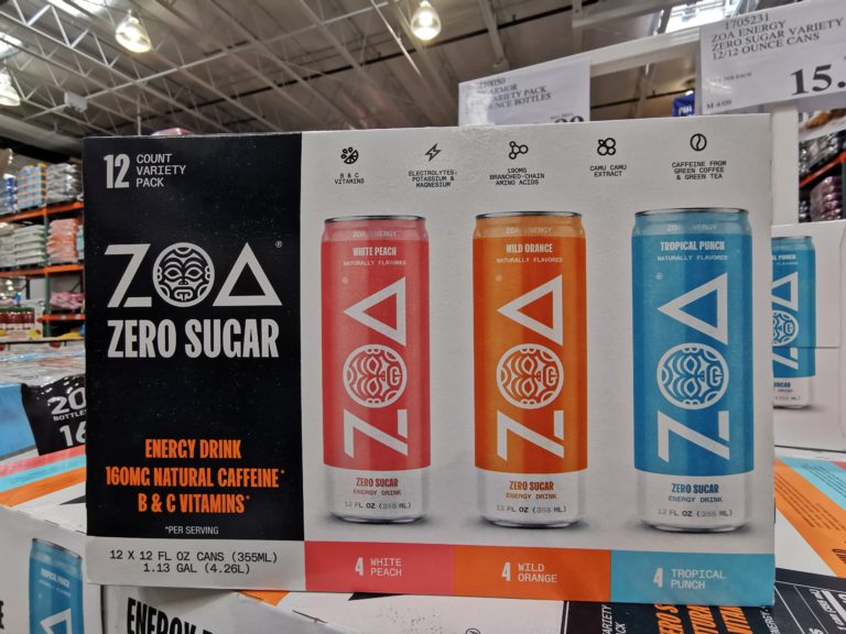 ZOA Energy Zero Sugar Drink, Variety Pack, 12/12 Ounce Cans – CostcoChaser