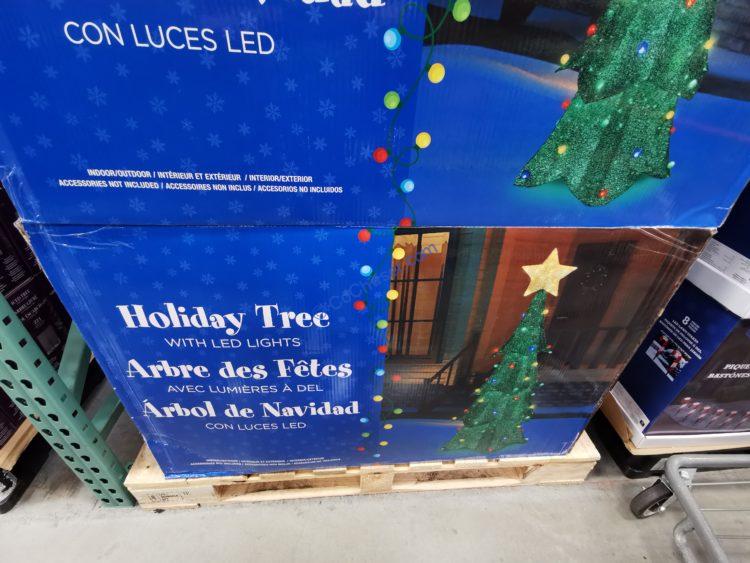 8’ Holiday Glitter Mesh Tree with LED Lights – CostcoChaser