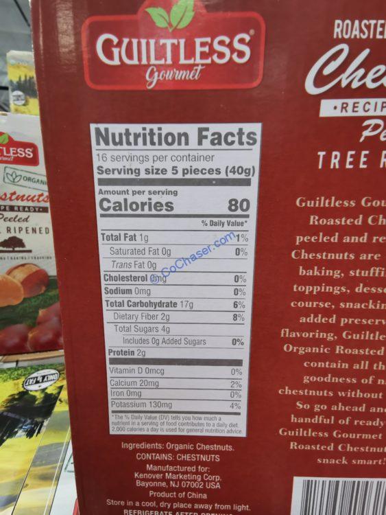 Guiltless Gourmet Organic Chestnuts 4/5.2 Ounce Pouches – Costco Chaser