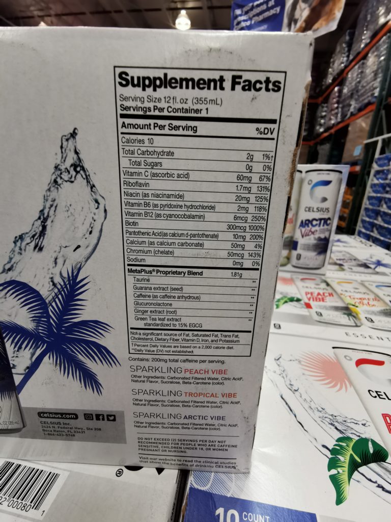 Costco-1692336-Celsius-Sparkling-Vibe-Variety-Pack-chart – CostcoChaser