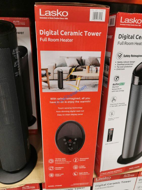 Lasko Ceramic Tower Heater with Remote Control, Model CT22495 ...