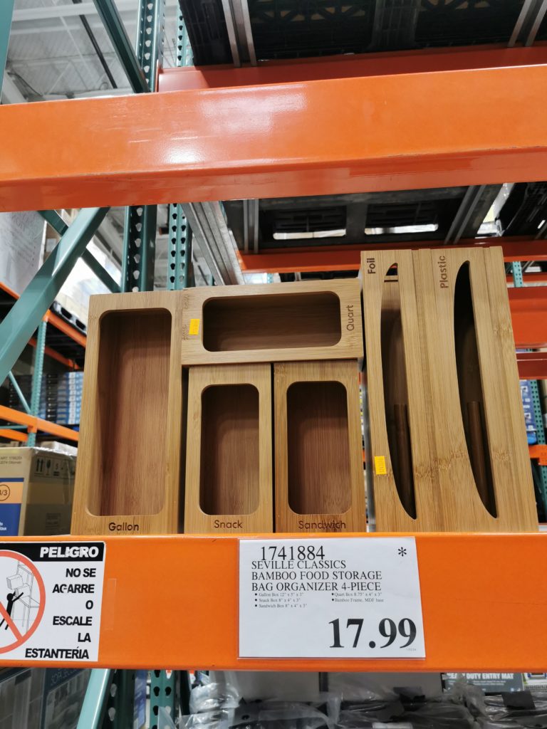 Seville Classics Bamboo Food Bag Storage Organizer, Set of 4 – CostcoChaser