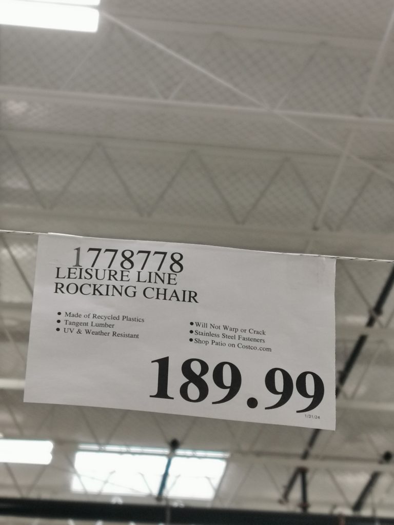Costco-1778778-Leisure-Line-Rocking-Chair-tag – CostcoChaser