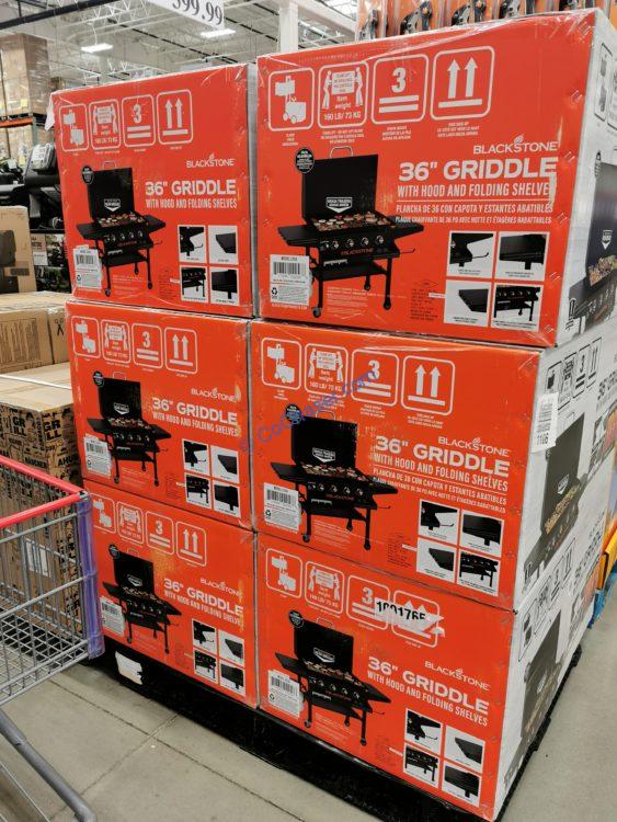 Blackstone 36in. Gas Griddle with Hood & Front Shelf, Model 2256 ...