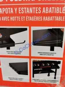 Blackstone 36in. Gas Griddle with Hood & Front Shelf, Model 2256 ...