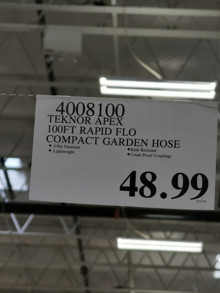 Costco-4008100-Rapid-Flo-100ft-Compact-Garden-Hose-tag – CostcoChaser