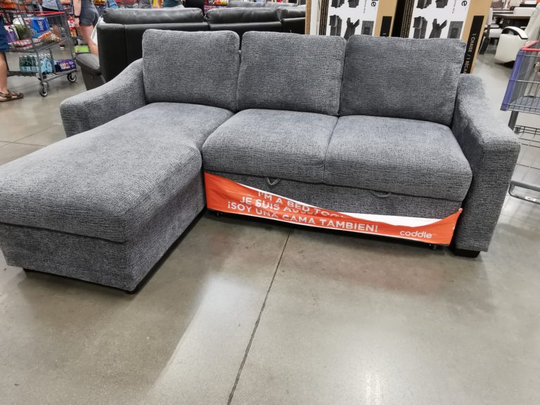 Coddle Aria Fabric Sleeper Sofa With Reversible Chaise CostcoChaser