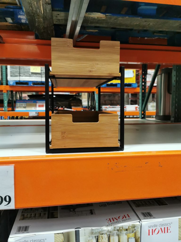 Seville Bamboo 2-Tier Sliding Drawer Tower – CostcoChaser